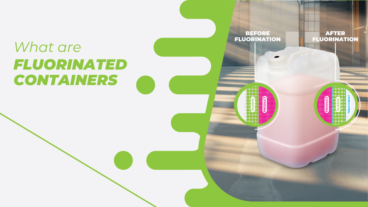 What are Fluorinated Containers for storing chemicals?